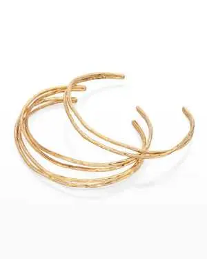 SOKO Nyundo Stacking Bracelets Set - Gold
