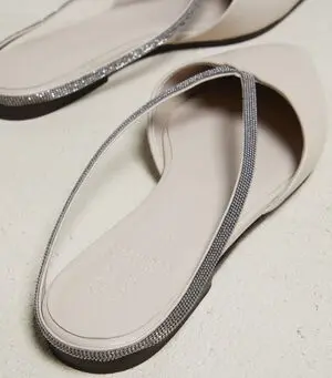 Brunello Cucinelli Monili-embellished Slippers