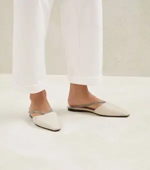 Brunello Cucinelli Monili-embellished Slippers
