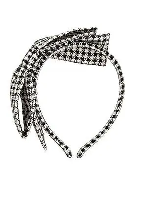 Alessandra Rich Bow Headband In Black