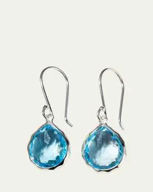 Ippolita Ippolita Sterling Silver Teardrop Earrings Blue Topaz