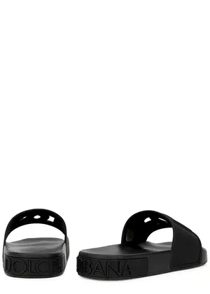 Dolce & Gabbana Cut-out Logo Rubber Sliders
