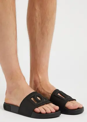 Dolce & Gabbana Cut-out Logo Rubber Sliders