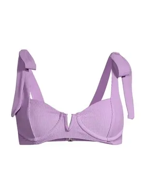 Beach Riot Blair Bikini Top Lavender