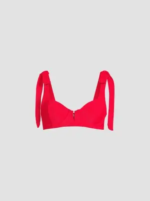 Beach Riot Blair Bikini Top Red