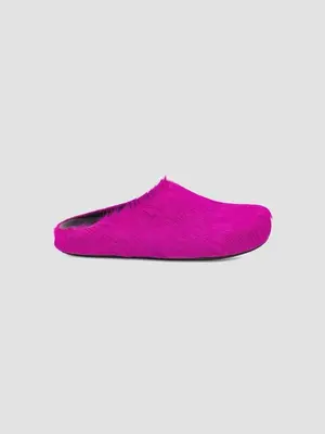 Marni Fussbett Sabot Mules - Fuchsia