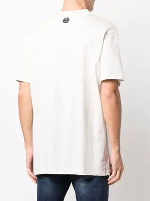 Philipp Plein Logo Crew-neck T-shirt - Neutrals
