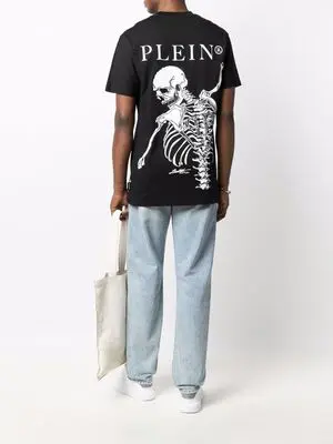 Philipp Plein Skeleton Print T-shirt - Black