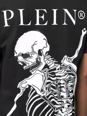 Philipp Plein Skeleton Print T-shirt - Black