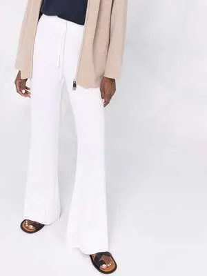 Alberta Ferretti Ribbed Knit Flared Trousers
