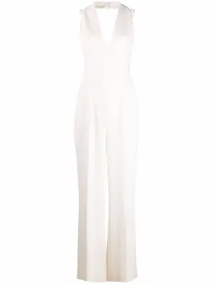 Alberta Ferretti Sleeveless Halterneck Jumpsuit