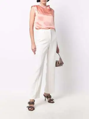 Alberta Ferretti Bow-detail Satin Blouse