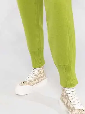 Alberta Ferretti Ribbed-detailing Knitted Joggers