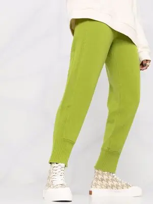 Alberta Ferretti Ribbed-detailing Knitted Joggers