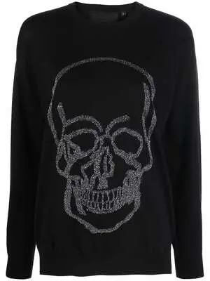 Philipp Plein Skull-print Jumper - Black