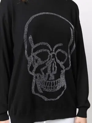 Philipp Plein Skull-print Jumper - Black