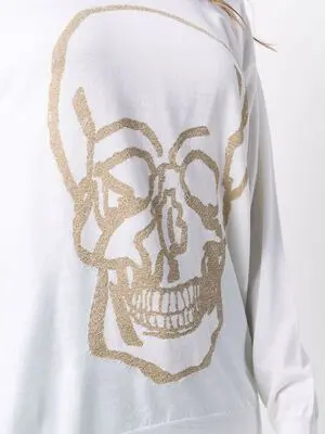 Philipp Plein Skull-print Jumper - White