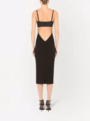 Dolce & Gabbana Cut-out Bustier Midi-dress