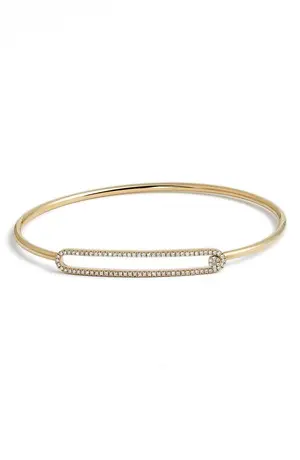 Bony Levy Rounded Rectangle Diamond Bangle Bracelet