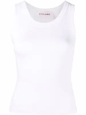STYLAND Organic Cotton Vest - White