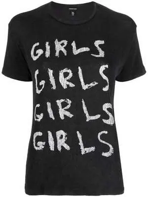 R13 Slogan-print Short-sleeved T-shirt