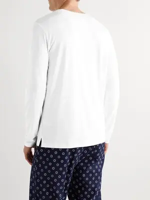 Derek Rose Basel Stretch Micro Modal Jersey T-shirt - White