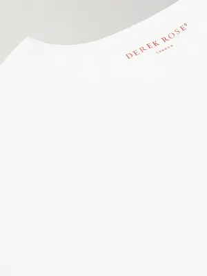 Derek Rose Basel Stretch Micro Modal Jersey T-shirt - White