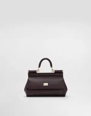 Dolce & Gabbana Mini Sicily Handbag - Bordeaux