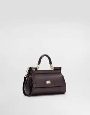 Dolce & Gabbana Mini Sicily Handbag - Bordeaux