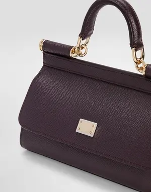 Dolce & Gabbana Mini Sicily Handbag - Bordeaux