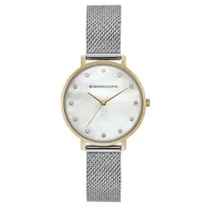 Bcbgmaxazria Classic Three Hand Gold Dial Watch