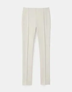 Lafayette 148 New York Stretch High Rise Slim Ankle Pants - Sand
