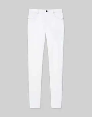 Lafayette 148 New York Mid-rise Ankle Pant - White