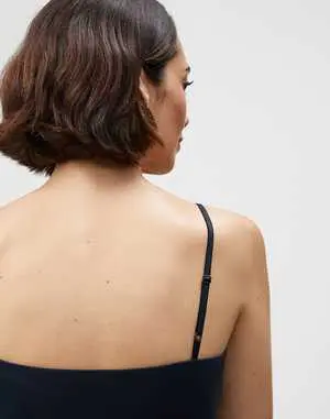 Lafayette 148 New York Jersey Scoop Neck Camisole Tank - Blue