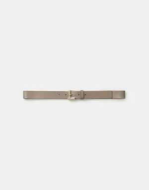 Lafayette 148 New York Nappa Leather Belt Beige