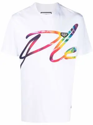 Philipp Plein Signature Logo T-shirt - White