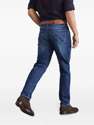 Brunello Cucinelli Embroidered Jeans - Blue