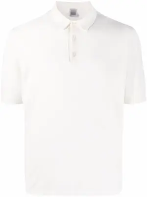 Eleventy Short Sleeve Polo Shirt - White