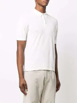 Eleventy Short Sleeve Polo Shirt - White
