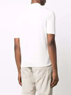 Eleventy Short Sleeve Polo Shirt - White