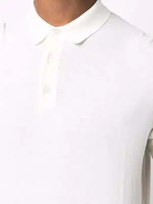 Eleventy Short Sleeve Polo Shirt - White