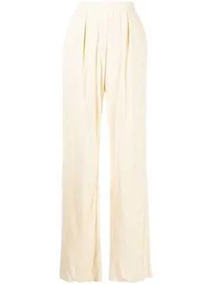 Simkhai Plissé Straight-leg Trousers
