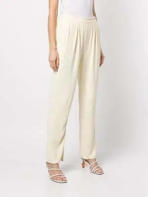 Simkhai Plissé Straight-leg Trousers