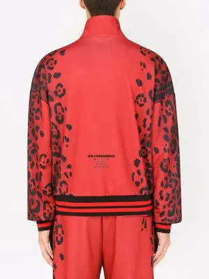 Dolce & Gabbana Leopard Print Bomber Jacket