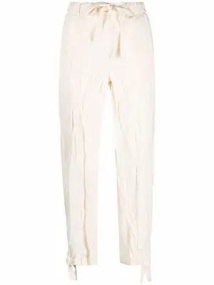 JIL SANDER Crinkle-effect Trousers