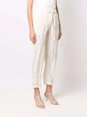 JIL SANDER Crinkle-effect Trousers