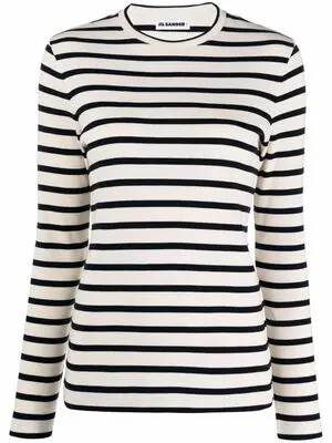 JIL SANDER Striped Ong-seeve T-shirt