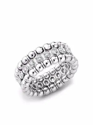 PRAGNELL 18kt White Gold Bohemia Diamond Expandable Ring - Silver