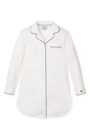 PETITE PLUME Cotton Nightshirt - White