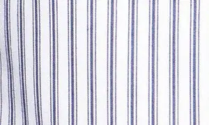 PETITE PLUME French Ticking Stripe Short Pajamas - Navy